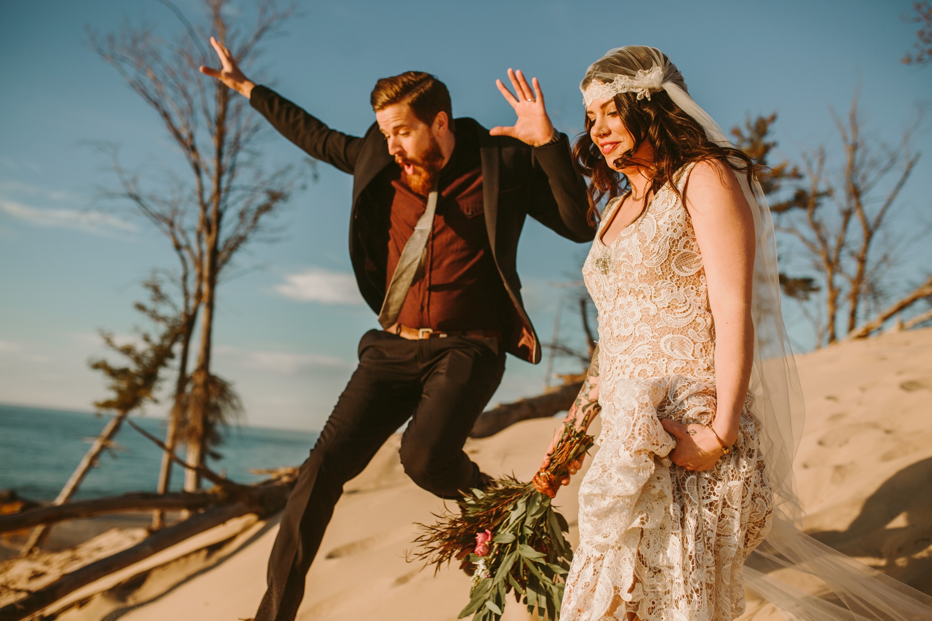 Michigan-Wedding-Photography-at-Warren-Dunes-State-Park-by-Megan-Saul ...