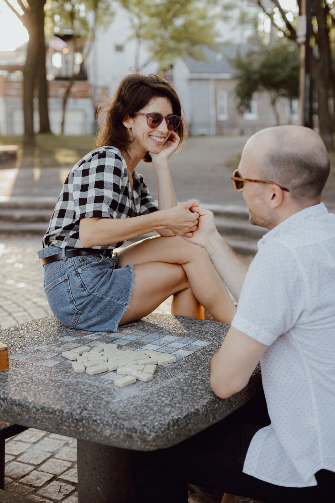 Logan Square Engagement Session - Megan Saul - Authentic Stories